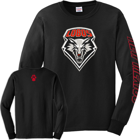Black Lobos Shield Long Sleeve T-shirt – UNMLobos