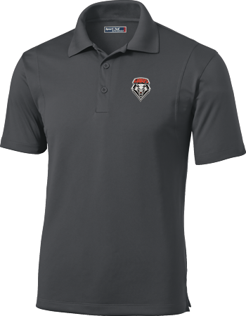 Iron Grey UNM Men's Performance Polo – UNMLobos