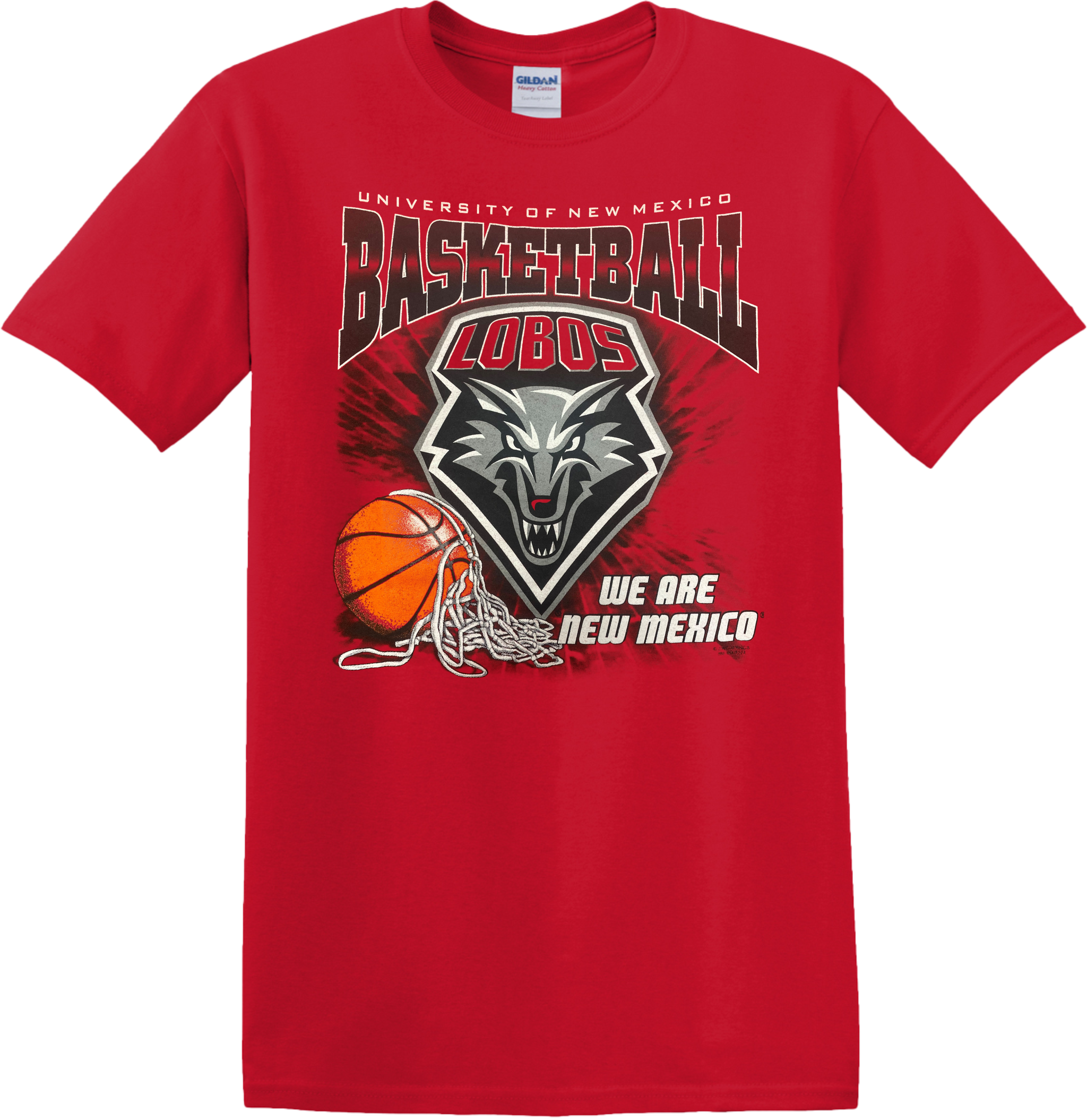 Lobos Basketball Logo Vintage 90s University Of New Mexico Lobos